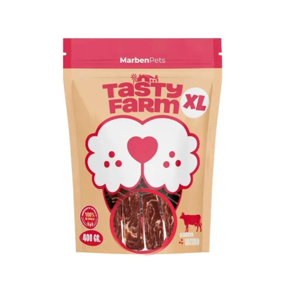 Tasty Farm XL Rebanadas de Vacuno 400 Gr – petvet.cl