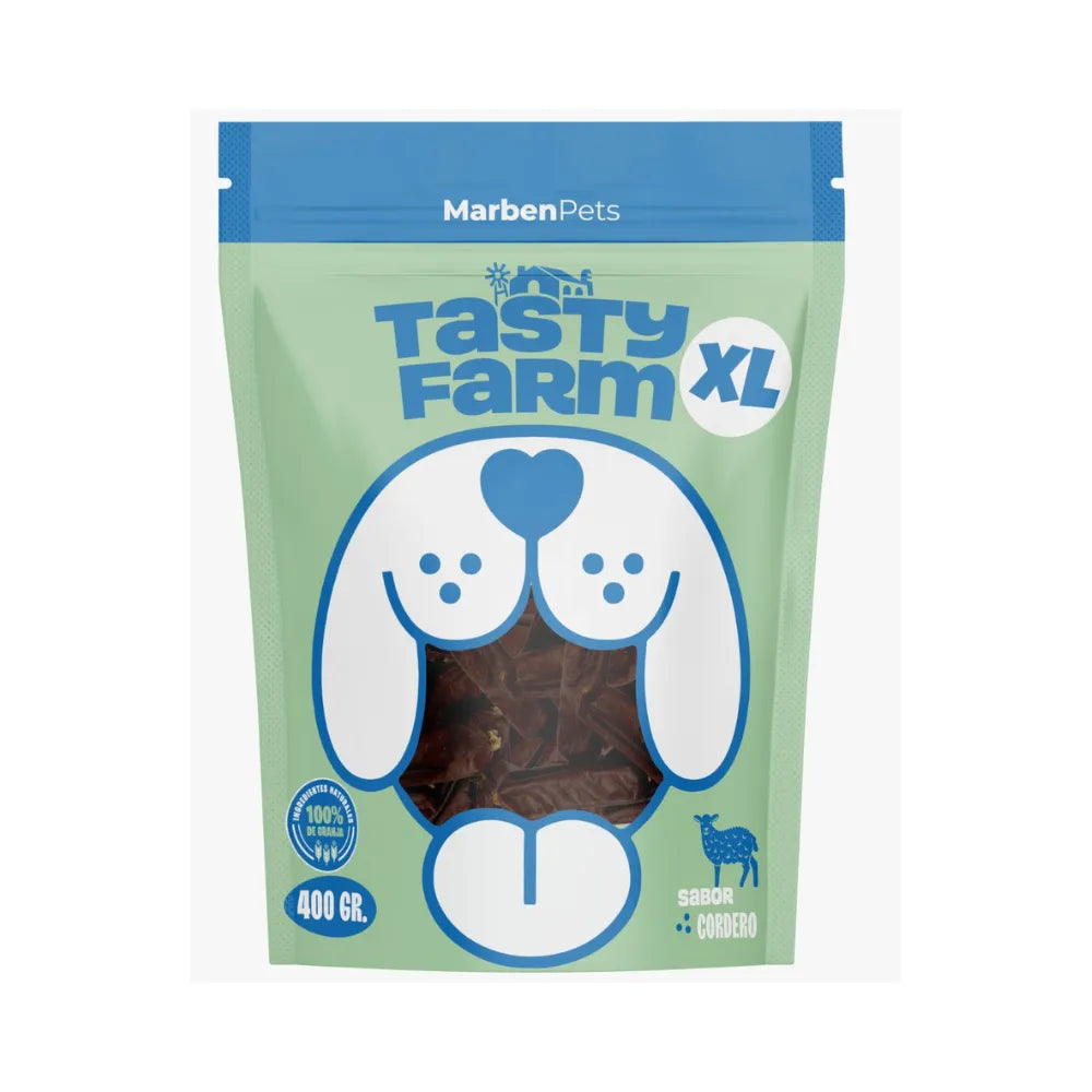 Tasty Farm XL Mini Salchichas de Cordero 400 Gr – petvet.cl