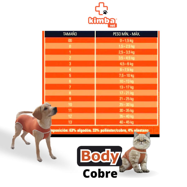 Body Cobre Protección (sin patas) para perros y gatos