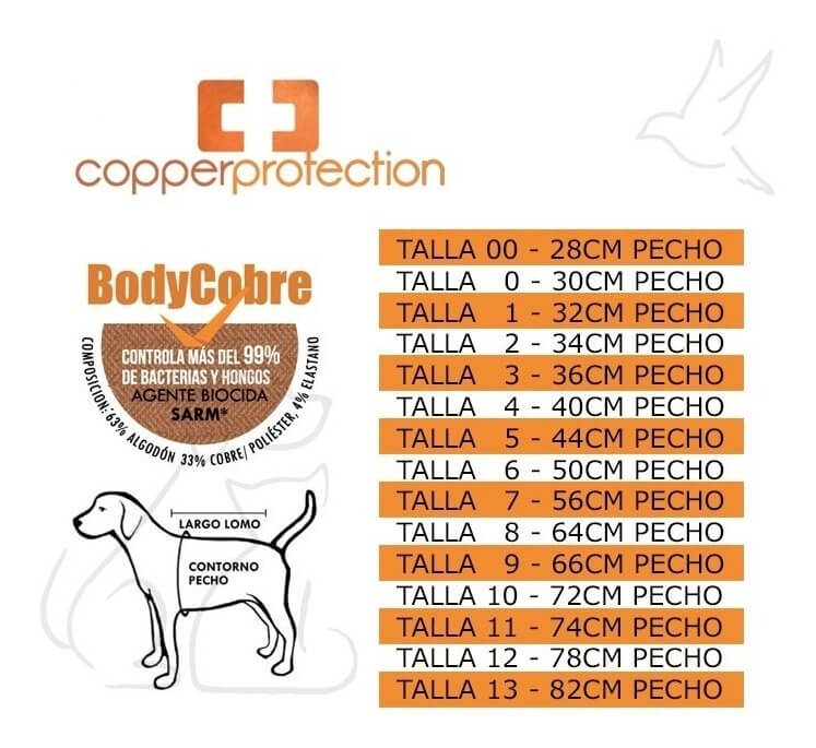 Body Cobre Protección (sin patas) para perros y gatos