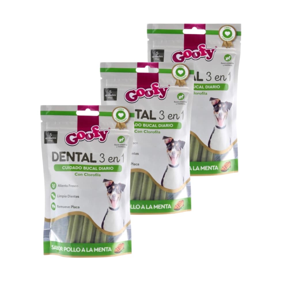 Pack 3x Dental 3 En 1 Goofy