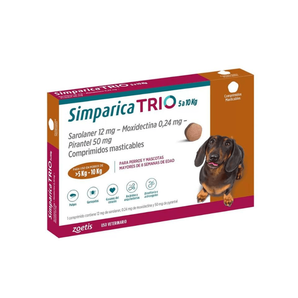 Simparica Trio 5 - 10kg 3 Comprimidos